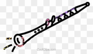 Clarinet Symbol Royalty Free Vector Clip Art Illustration - Clarinet ...