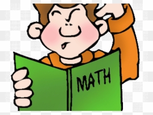 Girl Reading A Math Book Clip Art - Students Doing Math Clipart - Free ...