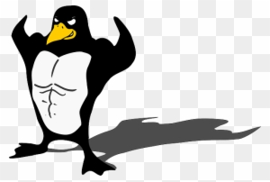 Bodybuilder, Linux, Muscle, Tux, Animal, Funny - Muscle Penguin - Free ...