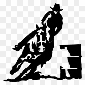 Barrel Racing - Horse Barrel Racing Silhouette - Free Transparent PNG ...