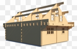 Framing Timber Walls In Revit® Model - Cnc Log Cabin - Free Transparent ...