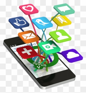 Social Media 121215 Social Media Clipart Png No Background - Phone ...