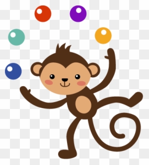 Juggling Monkey Kids Sticker - Wandtattoo Affe Kinder - Free ...