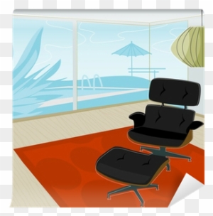 Fotobehang Retro Huis, Kijk Op Pool • Pixers® - Swimming With Diana ...