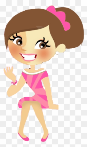 Hello There I'm Jhem - Girl Cartoon Png File - Free Transparent PNG ...