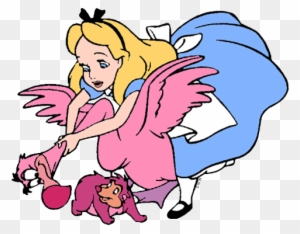 Flamingo Alice In Wonderland - Free Transparent PNG Clipart Images Download