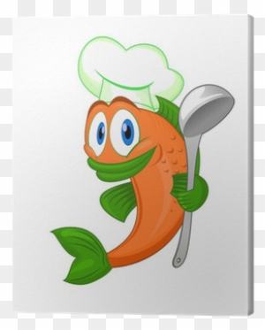 Fish Cooking Cartoon - Free Transparent PNG Clipart Images Download