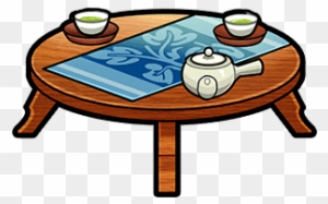Furniture-guest Tea Table Render - Tea Table Cartoon Png - Free ...