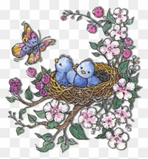 Animated Flowers And Birds For Kids - Glittering Images Of Birds - Free ...