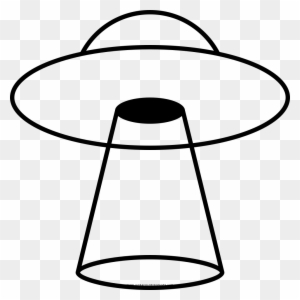 Flying Saucer Coloring Page - Ufo Outline - Free Transparent PNG ...