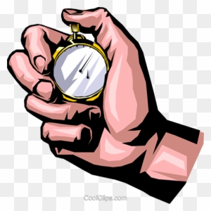 Hand With Stopwatch Royalty Free Vector Clip Art Illustration - Best ...