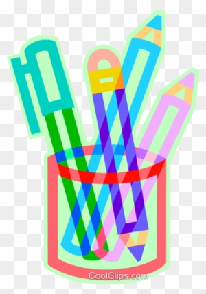 Pencil And Notepad Royalty Free Vector Clip Art Illustration - Taking ...