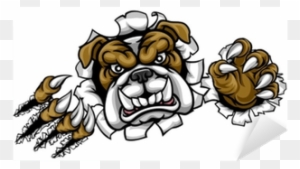 Bentley Bulldogs - Bulldog Busting Through Wall - Free Transparent PNG ...