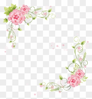 Border Design - Pastel Floral Border Png - Free Transparent PNG Clipart ...