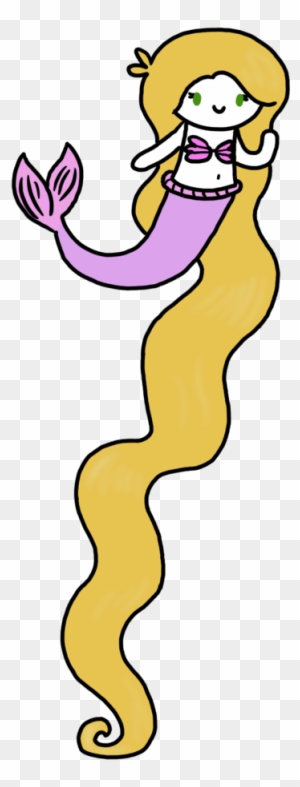 Rapunzel Mermaid By Chazzyllama - Cartoon - Free Transparent PNG ...