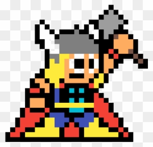 Perler Bead Pattern Thor - Free Transparent PNG Clipart Images Download