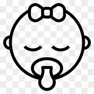 Baby, Baby Girl, Newborn, Raw, Simple Icon - Baby Face Vector Png ...
