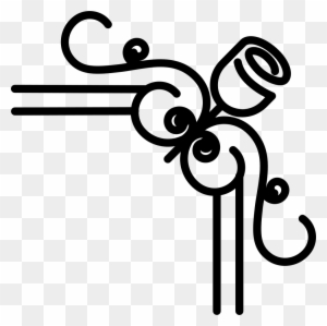 Floral Design Border On The Right Side Comments - Side Design In Page ...