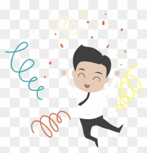 Happy Young Cartoon Businessman Jumping - Comics - Free Transparent PNG ...