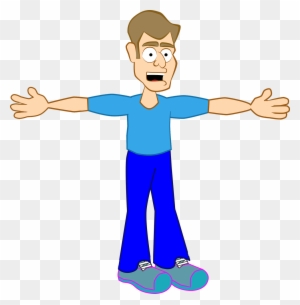 Man Boy Cartoon Help Scream Png Image - Dessin Homme Png - Free ...