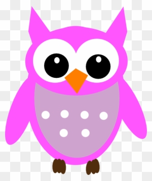 Pink Hoot Owl Clip Art At Clker - Baby Owl Clip Art - Free Transparent ...