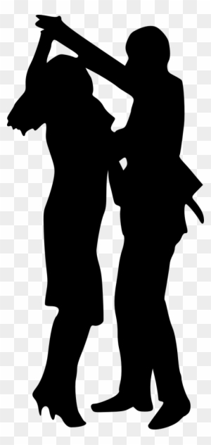 Slow Dancing Couple Silhouette