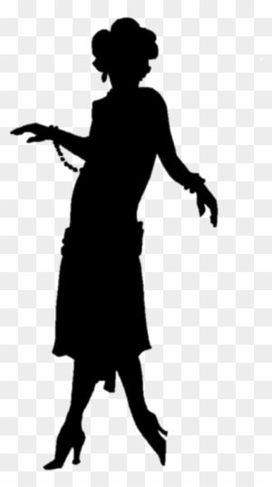 1920s Flapper Silhouette Roaring Twenties - Flapper Silhouette - Free ...