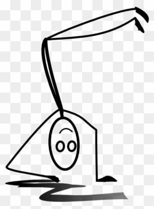 Stickman Dancing Hip Hop Svg Clip Arts 438 X 593 Px - Handstand Stick ...