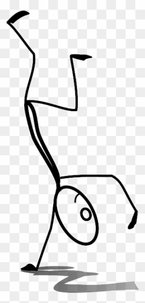 Break Dancing Stick Figure