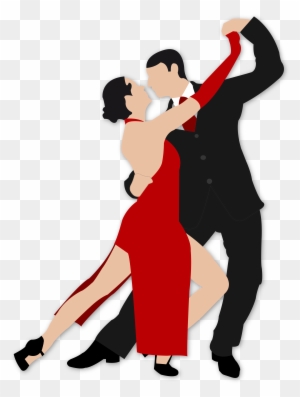 Tango Couple Dancing Wall Sticker - Vector Tango - Free Transparent PNG Clipart Images Download