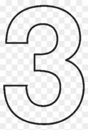 Photograph - Number 3 Coloring Page - Free Transparent PNG Clipart ...