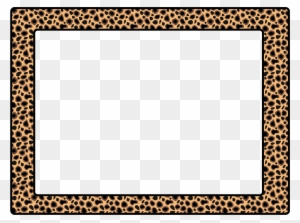 Leopard Print Border Template - Animal Print - Free Transparent PNG ...