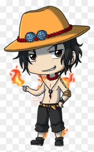 Ace By Sakura-rose12 - Portgas D Ace Chibi - Free Transparent PNG ...