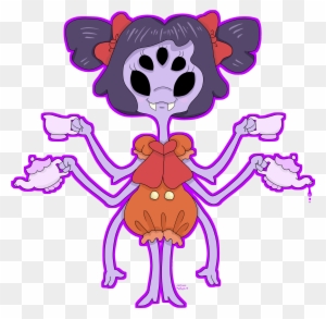 Undertale Arte Little Miss Mufet - Undertale Muffet Png - Free ...