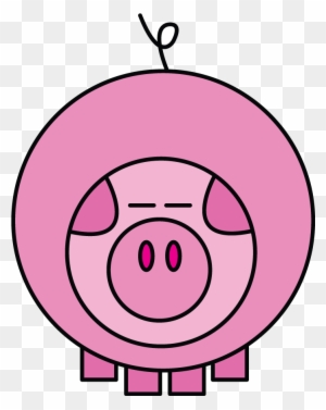 Round Funny Pig, That Will Make Your Kids Want To Draw - Pig Drawing ...