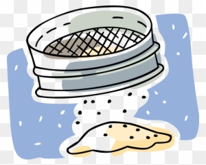 Vector Illustration Of Baking Flour Dough Batter With - Cooking ...