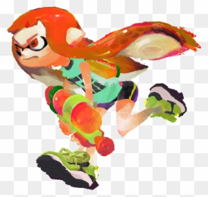 A Female Inkling - Inkling Super Smash Bros - Free Transparent PNG ...