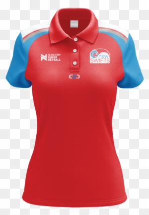 Nsw Swifts Supporter Polo Red/blue - New South Wales Swifts - Free ...