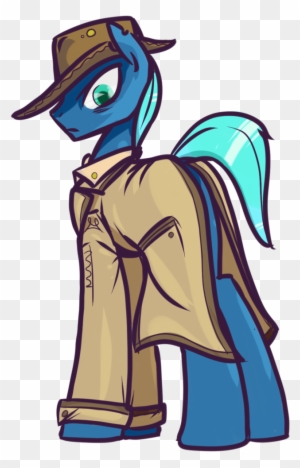 Inlucidreverie, Clothes, Coat, Fallout Equestria, Fedora, - Cartoon ...