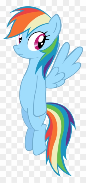 Rainbow Dash Standing On Two Legs