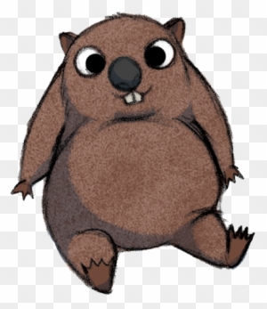 Cute Wombat Drawing - Cartoon Images Of Wombats - Full Size PNG Clipart ...