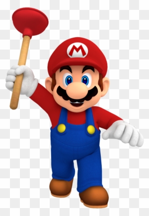 Mario Holding A Plunger By Nintega-dario - Super Mario Bros - Free ...