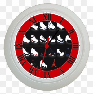 Air Jordan Retro Collection Wall Clock - Air Jordan - Free Transparent ...