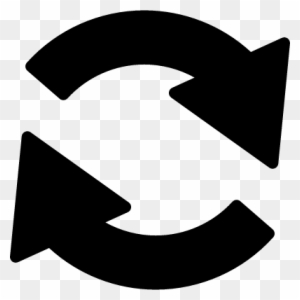 Arrows Circle Of Two Rotating In Clockwise Direction - 2 Arrows In A Circle Icon - Free ...