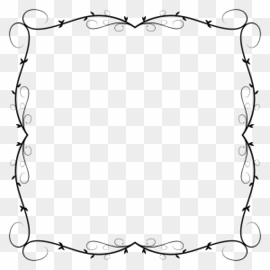 Medium Image - Calligraphy Outline Border Png - Free Transparent PNG ...