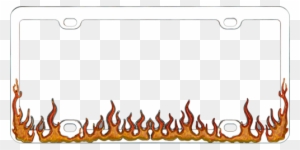 Decorative License Plate Frames - Flame License Plate Frame - Free ...