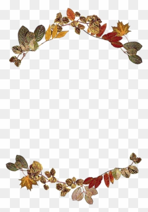 Autumn Scroll Cliparts 18, Buy Clip Art - Leaf Frame - Free Transparent ...
