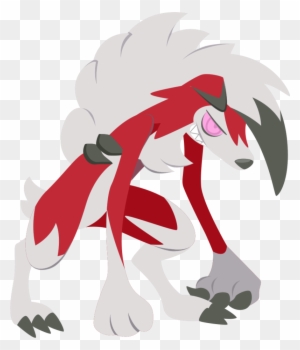 Lugarugan Midnight Form By Alexalan - Rockruff Evolution Night - Free ...