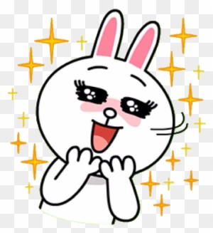 Line Sticker Line Sticker - Cheer Up Brown Cony - Free Transparent PNG ...