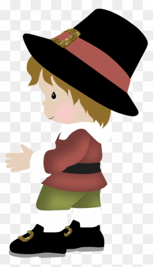 Pilgrim Boy - Thanksgiving Pilgrim Clip Art - Free Transparent PNG ...